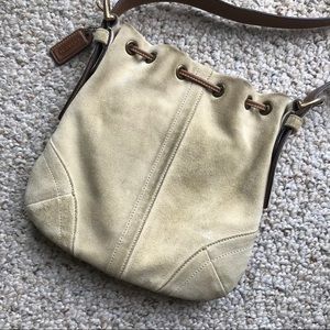 Coach | Bags | Rare Suede Coach Crossbody Bucket Bag | Poshmark